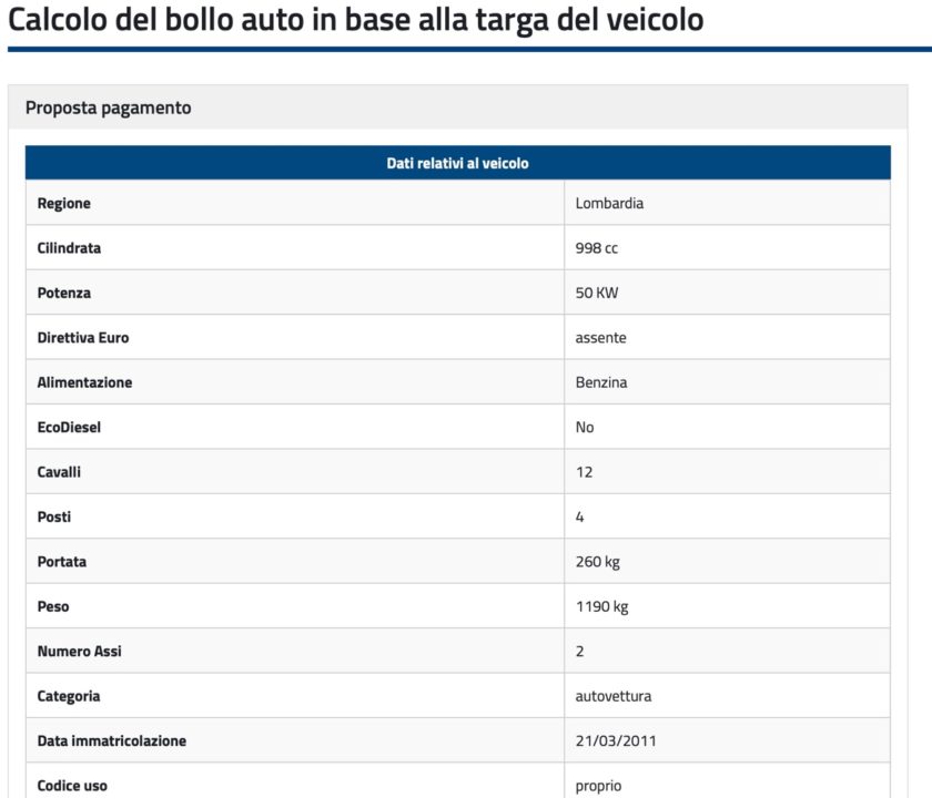 Calcolo bollo auto online, il servizio dell'Agenzia delle entrate ...